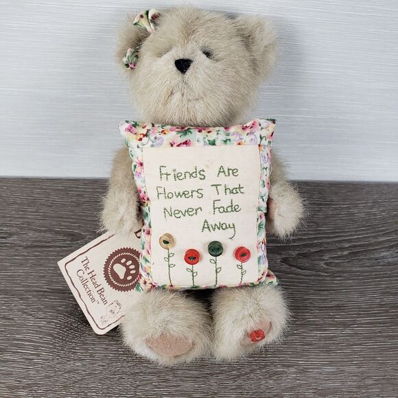 Boyds Bears | Toys | Boyds Bear Head Bean Collection Tan Plush Jointed ...